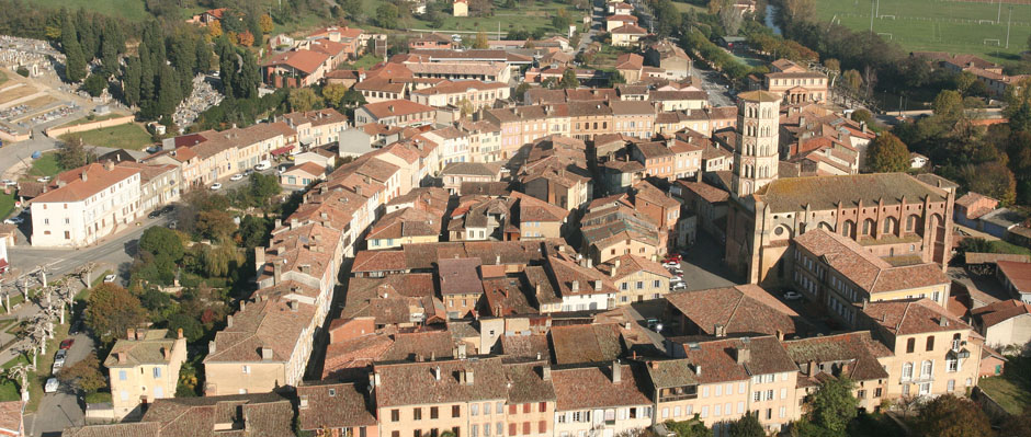 Vue aérienne du centre historique - Sites et Cités